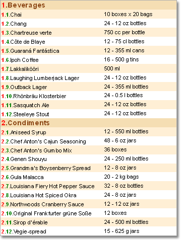 Report Internals > Creating Master-Detail Lists > Rows Numbering in Master-Detail Reports