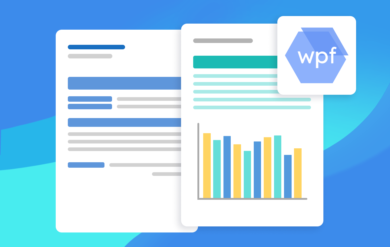 Embedded Reporting Components For Wpf Applications