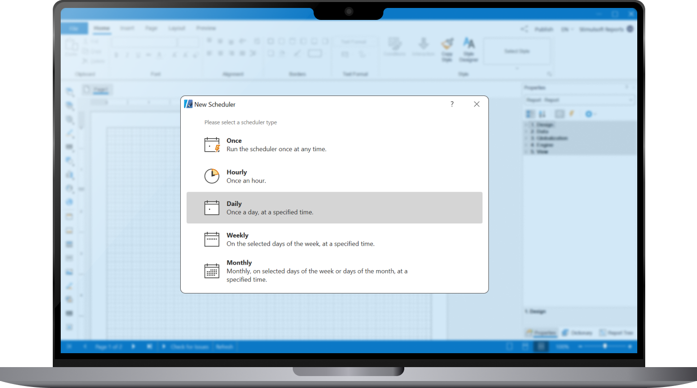 Creating reports based on MySQL data