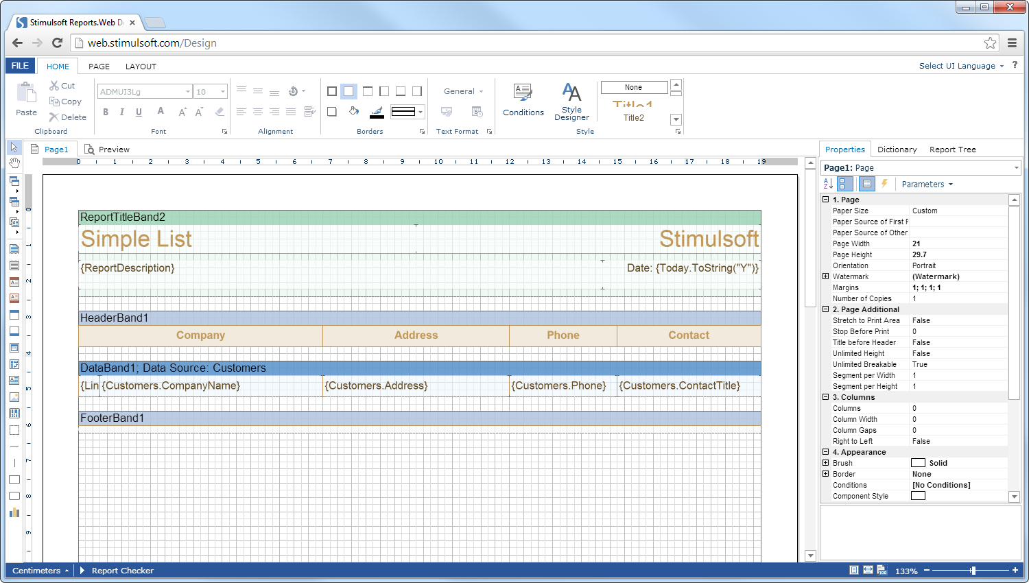 Stimulsoft Reports.Web :: Stimulsoft