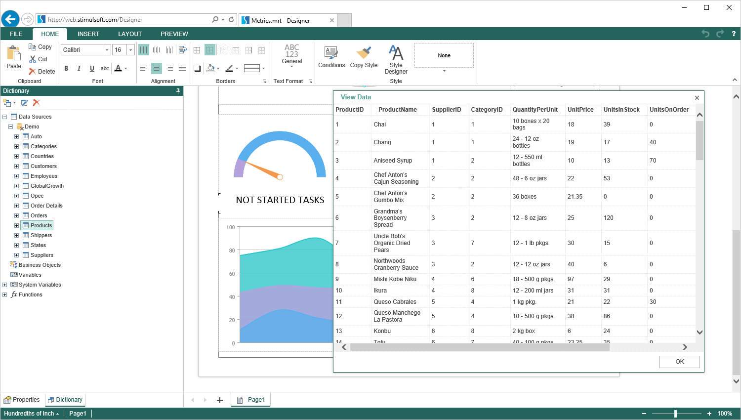 Fully Featured Reporting Tool For Aspnet Aspnetmvc Html5 Web Reports Report Designer And