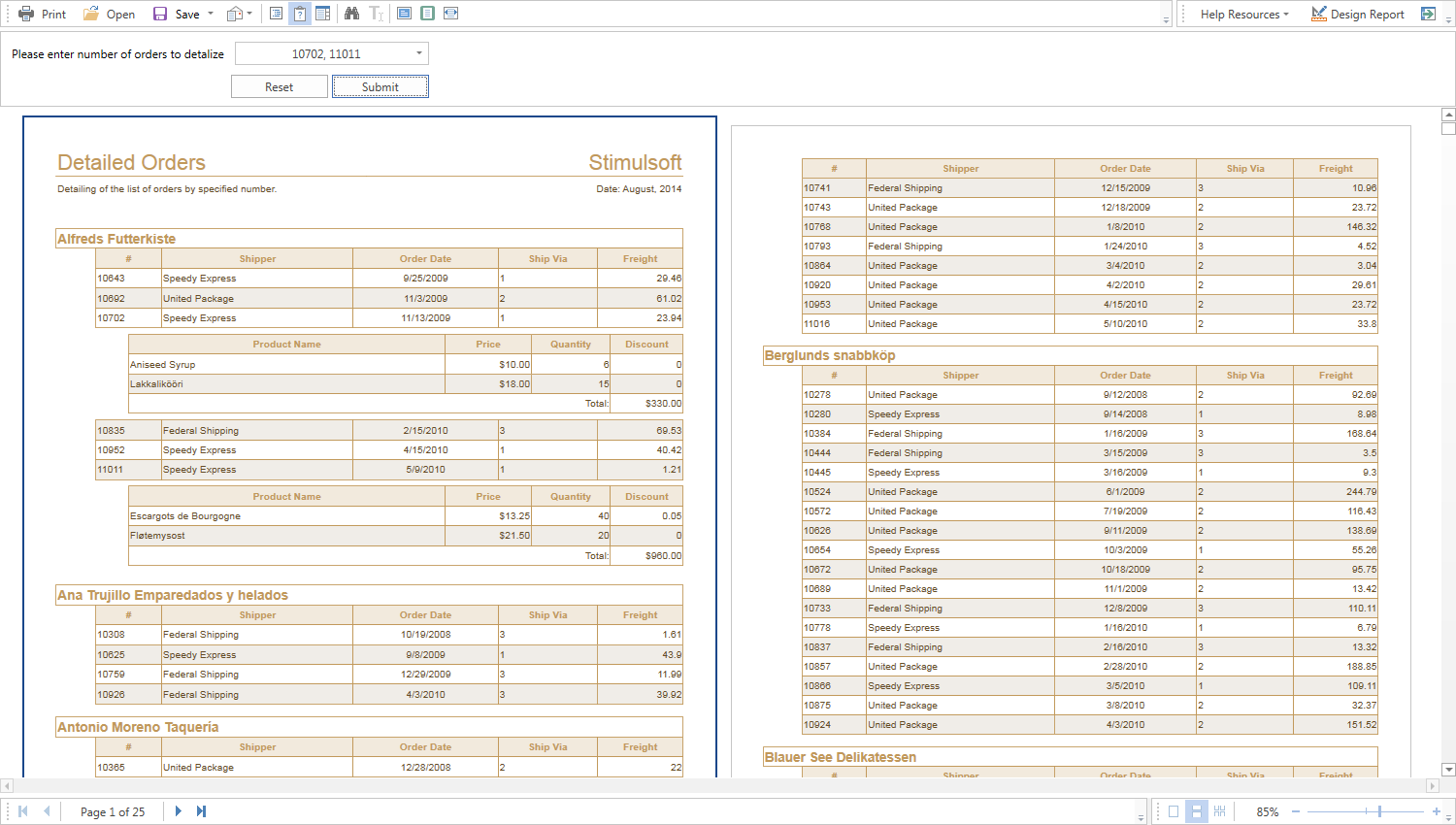 Using The Wpf Report Viewer Reporting Suite In